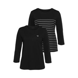 Tom Tailor Shirt Damen Gr&ouml;&szlig;e XXL schwarz / wei&szlig;