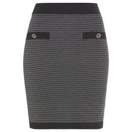 Melrose Rock Damen Gr&ouml;&szlig;e 34 grau / schwarz / wei&szlig;