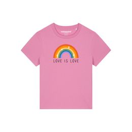 Watapparel Shirt 'Love is Love' female size XS Mixed colors / Rose