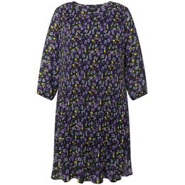 Ulla Popken Kleid Damen Gr&ouml;&szlig;e 50/52 mischfarben / schwarz Sommerkleid