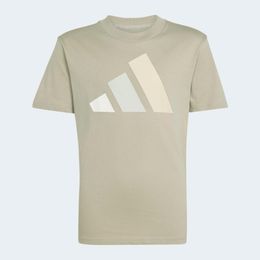 adidas Sportswear T-Shirt Jungen Gr&ouml;&szlig;e 128 beige / creme / wei&szlig;