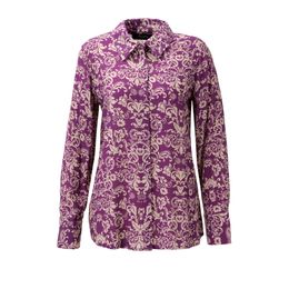 Aniston Casual Bluse Damen Gr&ouml;&szlig;e XL beige / lila