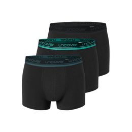 uncover by Schiesser Trunks 'Cotton' Herren Gr&ouml;&szlig;e L aqua / petrol / schwarz