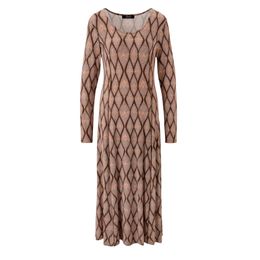 Aniston Selected Kleid Damen Gr&ouml;&szlig;e 36 sand / schwarz Sommerkleid