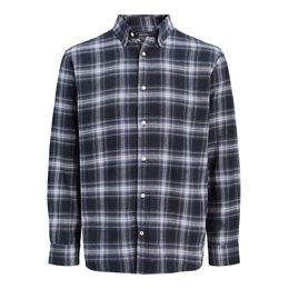 Jack & Jones Plus Jack & Jones Plus Hemd 'JJEField' Herren Gr&ouml;&szlig;e 6XL nachtblau / enzian / wei&szlig;