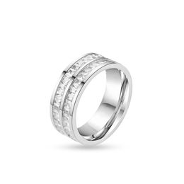 Pure Schmuck Ring 'Glamour Twin' female size 62 Silver