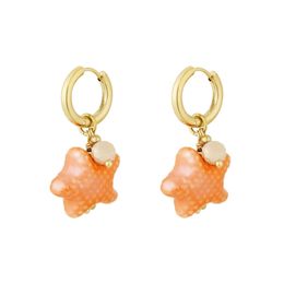 Cala Rose Ohrringe 'OCEAN STAR' Damen Gr&ouml;&szlig;e One Size orange