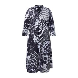 Ulla Popken Kleid Damen Gr&ouml;&szlig;e 54/56 schwarz / eierschale Sommerkleid