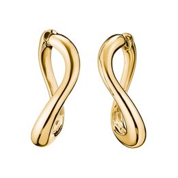 Thomas Sabo Creolen in Wellenform Damen Gr&ouml;&szlig;e One Size goldgelb