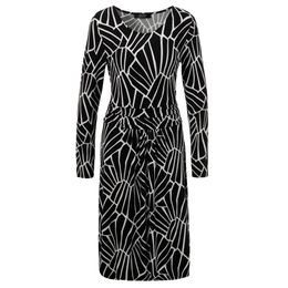 Aniston Selected Kleid Damen Gr&ouml;&szlig;e 42 schwarz / wei&szlig; Sommerkleid