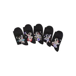 H.I.S Socken M&auml;dchen Gr&ouml;&szlig;e 31/34.5 grau / lila / rot / schwarz