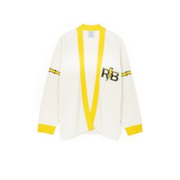 The Rad Black Kids Knit Cardigan male size S White