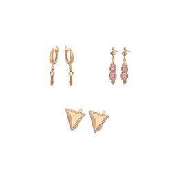 faina Ohrringe Damen Gr&ouml;&szlig;e One Size gold / rosa