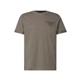 Street One Men T-Shirt Herren Gr&ouml;&szlig;e S beige / dunkelbraun