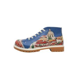DOGO Lace-Up Boots 'DOGO Shortcut Boots - On the Roofs' female size 38 Blue