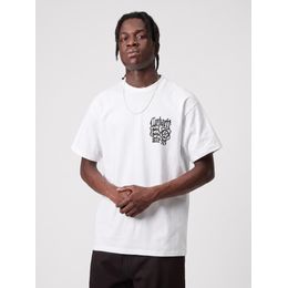 Carhartt Work In Progress Carhartt Wip Shirt 'S/S COMMUTING TALES T-SHIRT WHITE' Herren Gr&ouml;&szlig;e XXL wei&szlig;