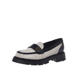 Baldinini Slipper Damen Gr&ouml;&szlig;e 37.5 hellgrau / schwarz Sommerschuhe