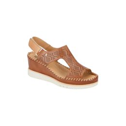PIKOLINOS Sandals 'Pikolinos Aguadulce Plateau Keil Sandale braun W3Z-1775C1' female size 42 Brown