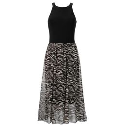 Aniston Selected Kleid Damen Gr&ouml;&szlig;e 38 sand / schwarz