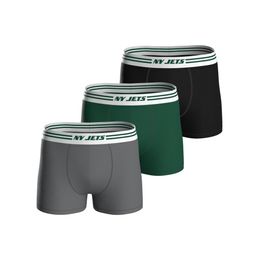 NFL Boxershorts 'New York Jets' Herren Gr&ouml;&szlig;e L grau / gr&uuml;n / schwarz