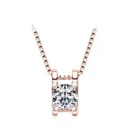 Rougemont Jewellery Kette 'Exquisite Sparkling Moissanite' Damen Gr&ouml;&szlig;e 45 cm rosegold