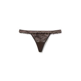 Intimissimi String 'Pretty Flowers' Damen Gr&ouml;&szlig;e L schoko / hellbraun