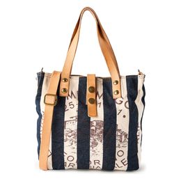 Campomaggi Shopper 'Genziana' Damen Gr&ouml;&szlig;e One Size navy / hellbraun / offwhite