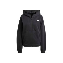 adidas Sportswear Athletic Zip-Up Hoodie 'Future Icons' female size 5XL/6XL Black / White