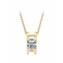Rougemont Jewellery Kette 'Exquisite Sparkling Moissanite' Damen Gr&ouml;&szlig;e 45 cm gold