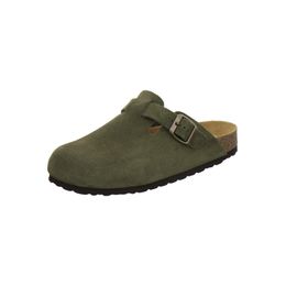 AFS-Schuhe Clogs 'Clogs Damen moos Veloursleder' female size 41 Dark green