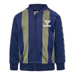 Hummel Sportsweatjacke Jungen Gr&ouml;&szlig;e 104 dunkelblau / oliv / wei&szlig;