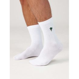Snocks Sportsocken Herren Gr&ouml;&szlig;e 43/46 wei&szlig;