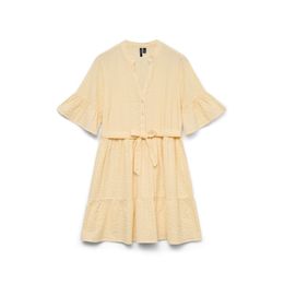 V&eacute;ro Moda Vero Moda Kleid 'VMElena' Damen Gr&ouml;&szlig;e 34 gelb Sommerkleid