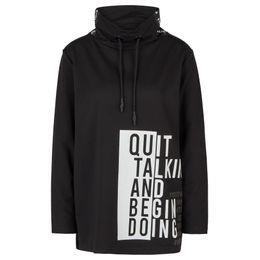 Doris Streich Sweatshirt female size L Black / White