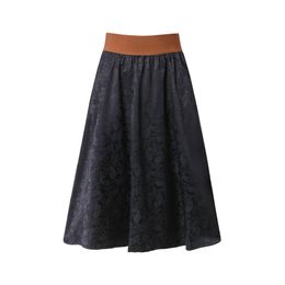 Ulla Popken Rock Damen Gr&ouml;&szlig;e 46/48 braun / schwarz