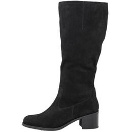 sheego Damen Weitschaftstiefel, Schwarz, Gr. 42, Stiefel, Material: Leder