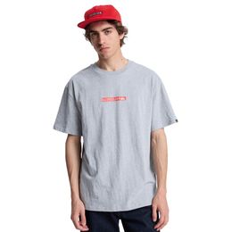 Quiksilver T-Shirt 'Dna Clicker' Herren Gr&ouml;&szlig;e XL hellgrau / rot