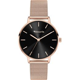 Tamaris Uhr Damen Gr&ouml;&szlig;e One Size rosegold / schwarz