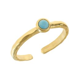 Made By Nami Ring 'T&uuml;rkiser Edelstein' Damen Gr&ouml;&szlig;e 50/60 t&uuml;rkis