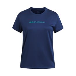 Under Armour Funktionsshirt ' Branded' M&auml;dchen Gr&ouml;&szlig;e 116/122 blau / navy / t&uuml;rkis