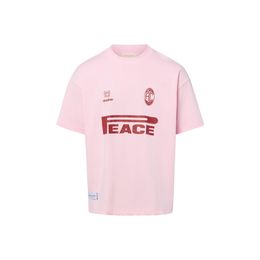 Another Cotton Lab T-Shirt 'Peace' Herren Gr&ouml;&szlig;e L rosa / rot