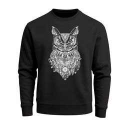 Neverless Sweatshirt 'Boho Owl' male size M Black