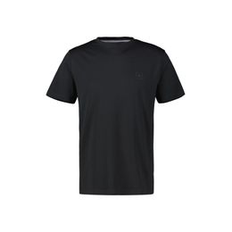 Lerros Basic T-Shirt mit Lerros Logo-Print Herren Gr&ouml;&szlig;e XL schwarz