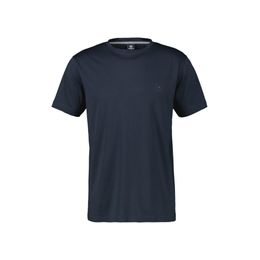 Lerros Basic T-Shirt mit Lerros Logo-Print Herren Gr&ouml;&szlig;e S navy