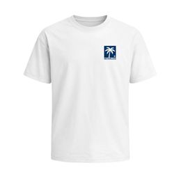 Neverless Shirt 'Palmen' Herren Gr&ouml;&szlig;e XL wei&szlig;
