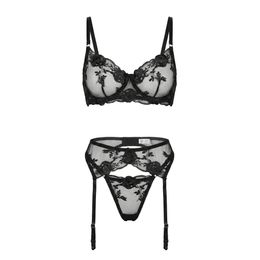 L.BEV W&auml;sche-Sets 'Fiamma Nera' Damen Gr&ouml;&szlig;e 90 schwarz