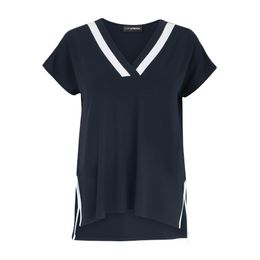 Doris Streich Shirt female size L/XL marine blue / White