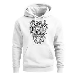 Neverless Sweatshirt 'Tiger' Herren Gr&ouml;&szlig;e XXL wei&szlig;