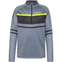 Spyder Performance Shirt 'Legacy' male size M Basalt grey / Lime / Black