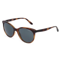 Vogue eyewear VO5453S | Damen-Sonnenbrille | Fassung: Vollrand, Panto, Kunststoff, Havanna Dunkel | Glasfarbe: Gr&uuml;n